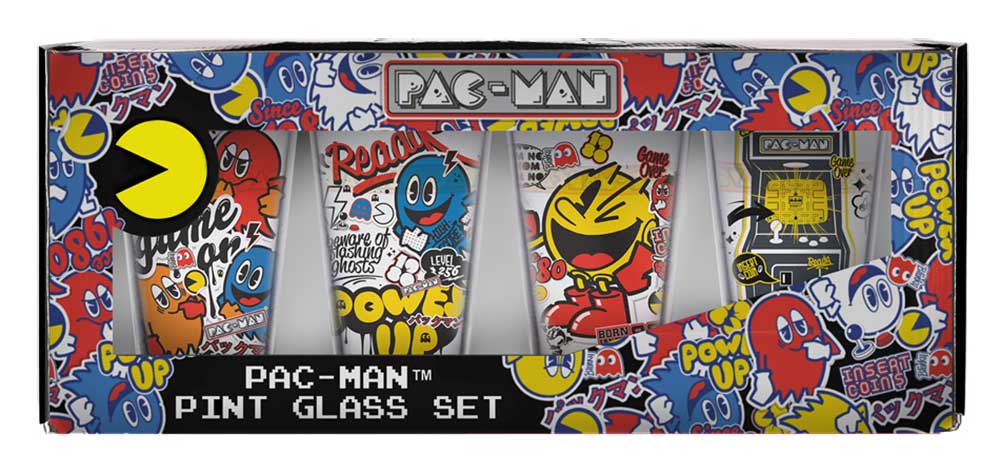 Namco Pac-Man Sticker Bomb Pint Glasses - AGNSBPGSX2 | Abt