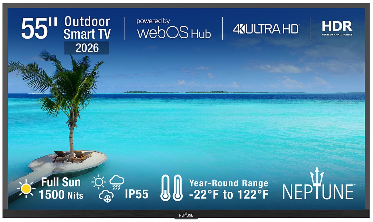 Peerless-AV Outdoor TV 55-In Neptune Full Sun 4K - NT554 | Abt