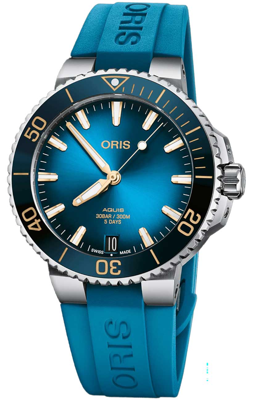 Oris Aquis Date Calibre 400 Watch - 01 400 7769 6355-07 4 22 75FC