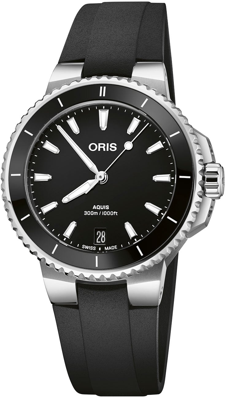 Oris Aquis Date Watch 36.5mm with Black Dial - 01733779241540741964FC