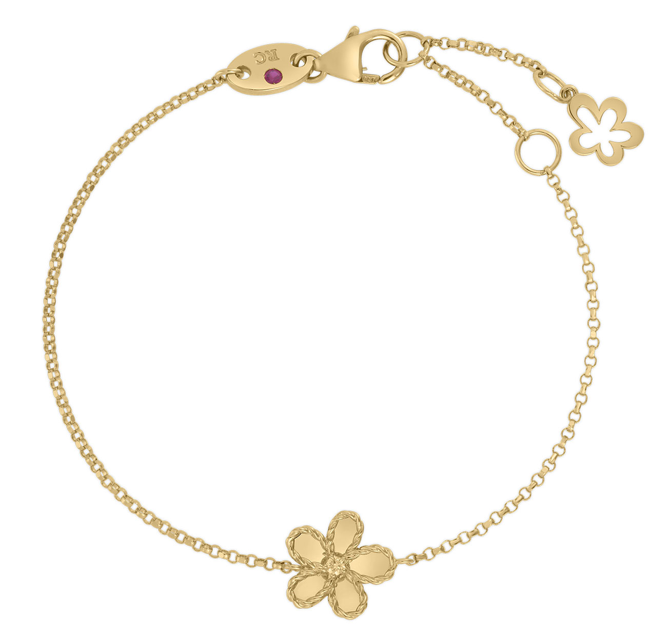 Roberto Coin Jasmine Flower Bracelet in 18K Yellow Gold - 7773757AYLBX