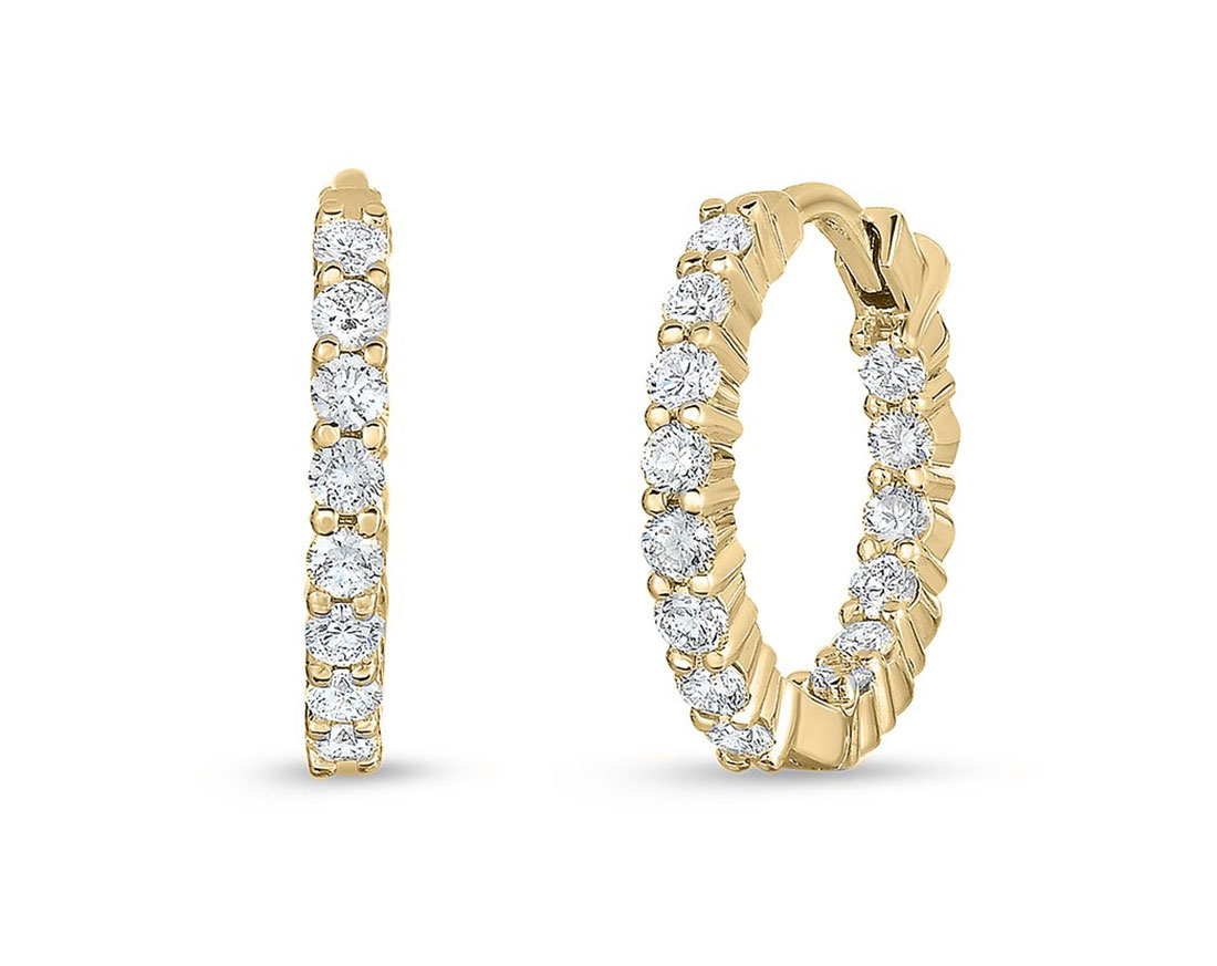Roberto Coin Inside Outside The Perfect Diamond Hoops - 001447AYERX0