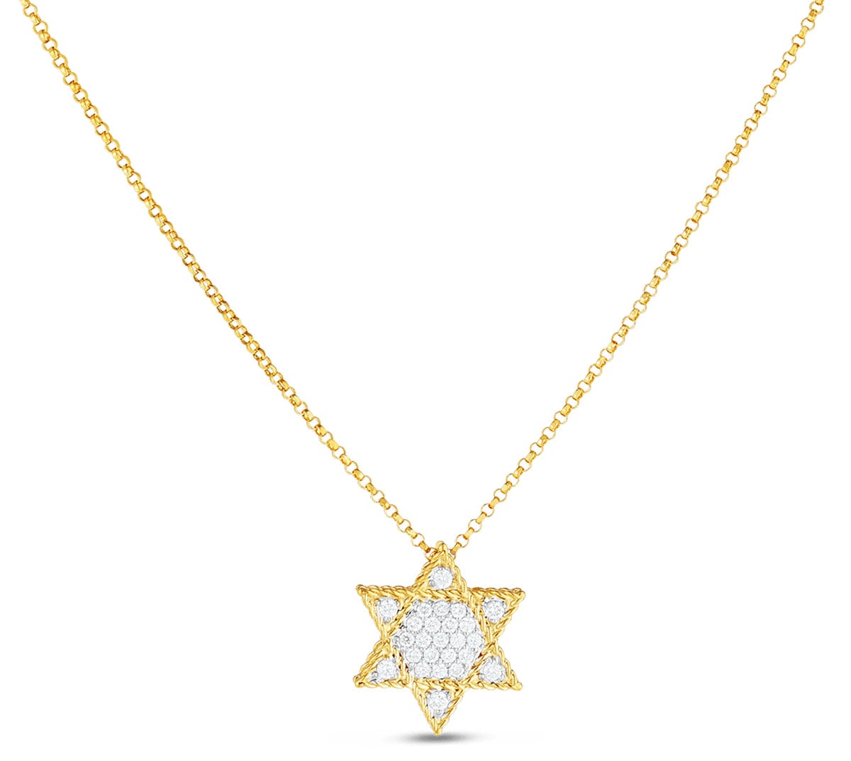 Roberto Coin Princess Diamond Star Of David Necklace - 7771774AJ18X