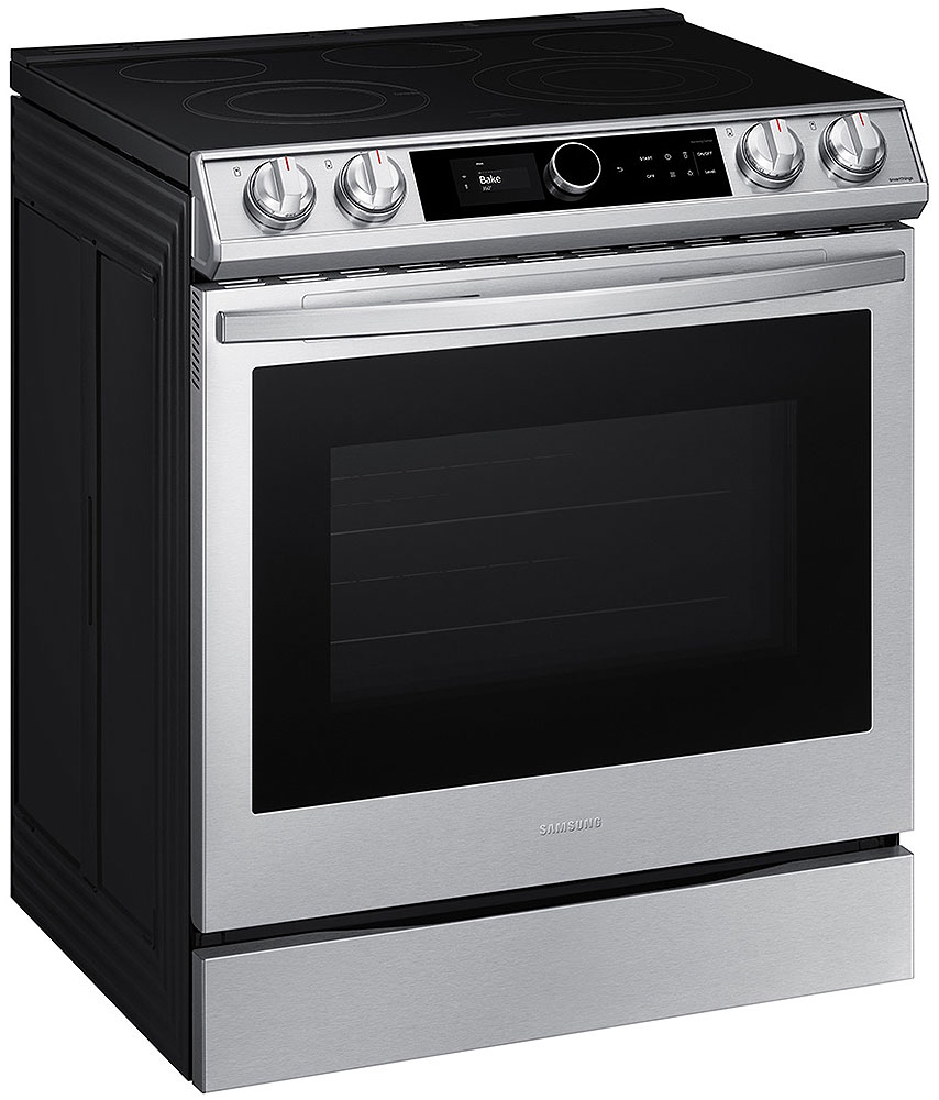 Samsung Electric Range In Black Stainless - NE63T8711SS Abt