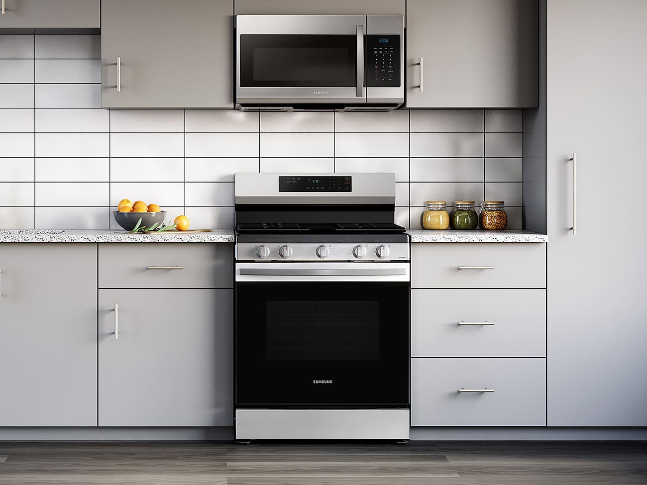 Samsung 6 Cu. Ft. Stainless Gas Range NX60A6311SS/AA | Abt
