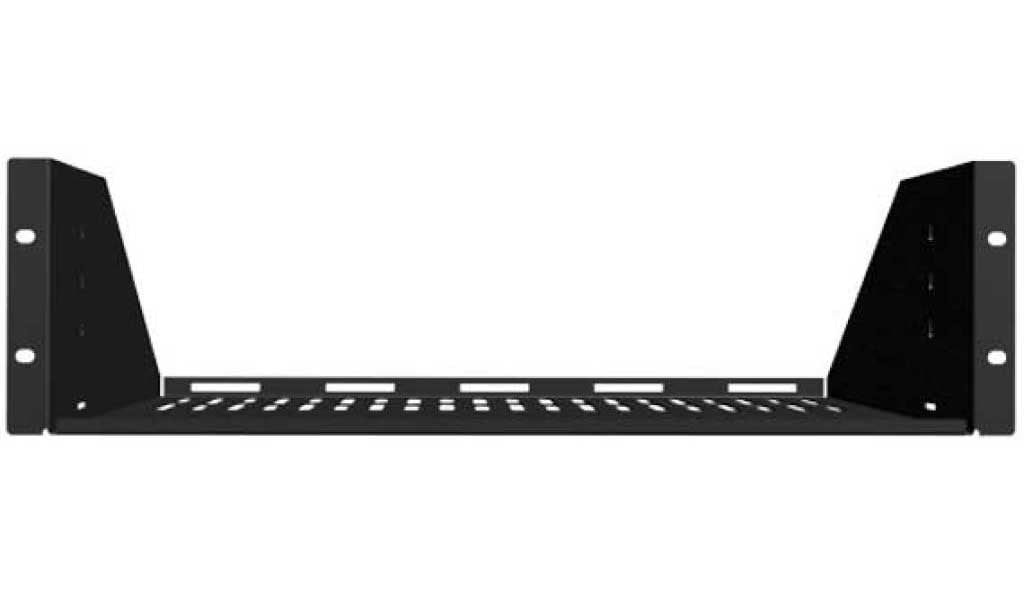 Sanus Rack Shelf 2U for Audio/Video Racks Black Finish - CASH21B1