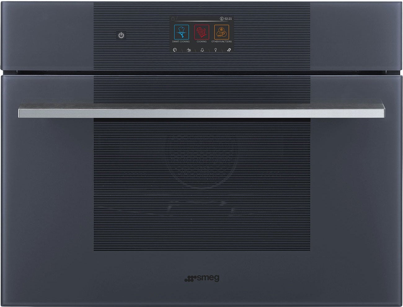 Smeg Linea Combi-Microwave Oven 24" in Neptune Grey - CU2104MCG