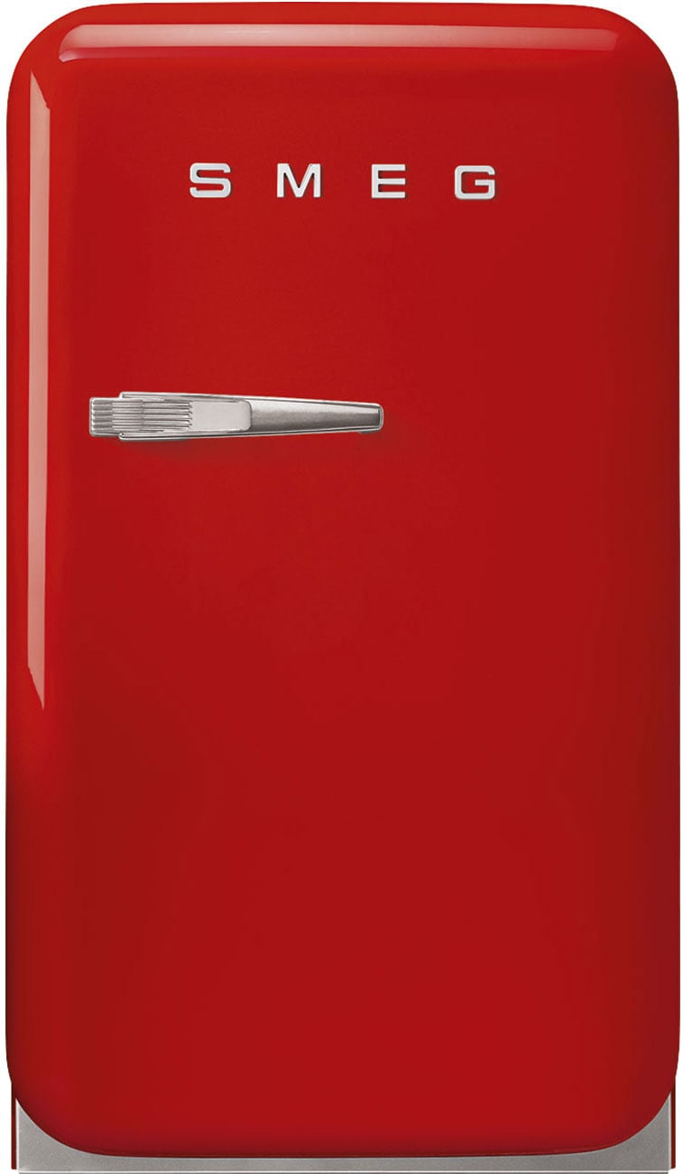 Smeg Retro-Style Right Hinge Refrigerator 16-Inch in Red - FAB5URRD3