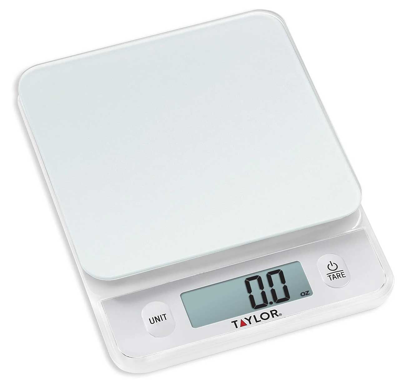 Taylor Glass Digital Kitchen Scale in White - 5280385SV | Abt
