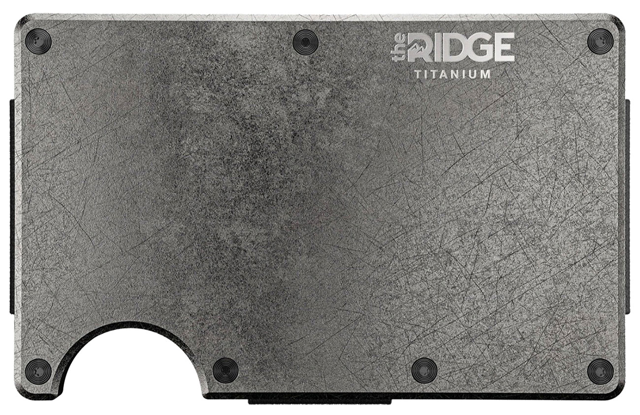 The Ridge Wallet Cash Strap Stonewashed Titanium - AUWTI101128