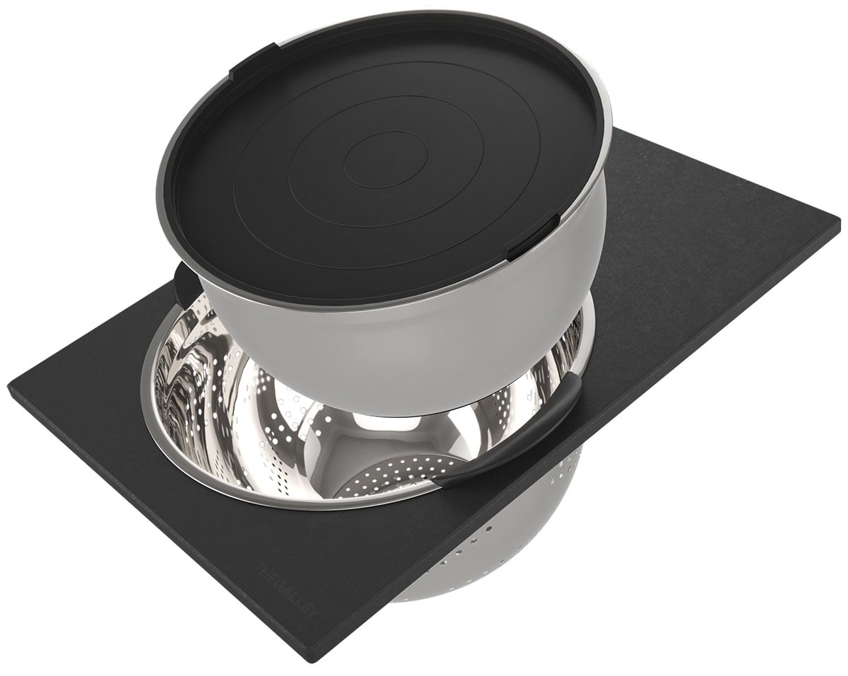 The Galley Lower Tier Bowl & Colander in Graphite - BC-12-L-GT | Abt
