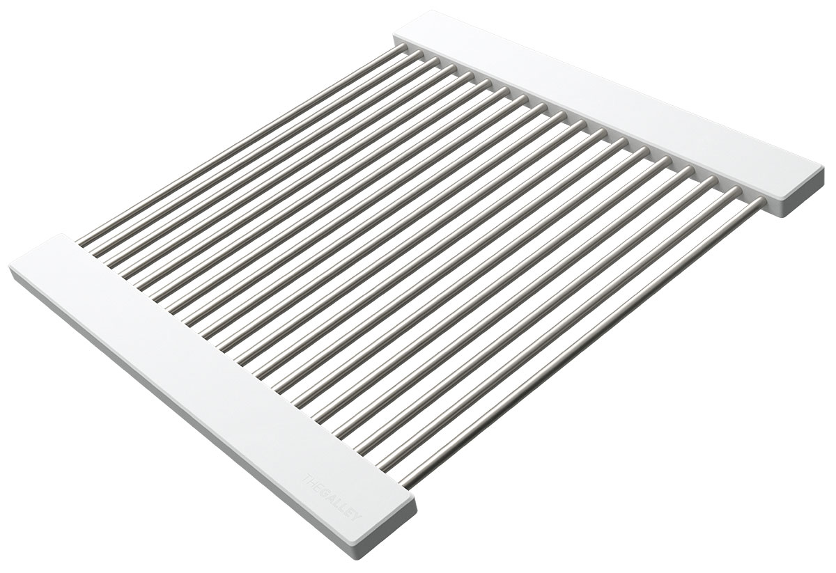 The Galley Dual Tier Drying Rack in White - DR-17-D-WH