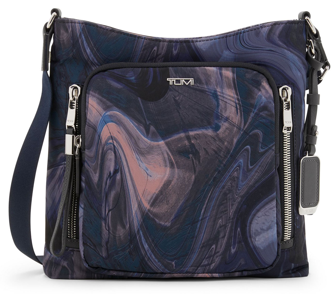 TUMI Voyageur Tyler Crossbody in Navy Liquid Print - 146600-A222