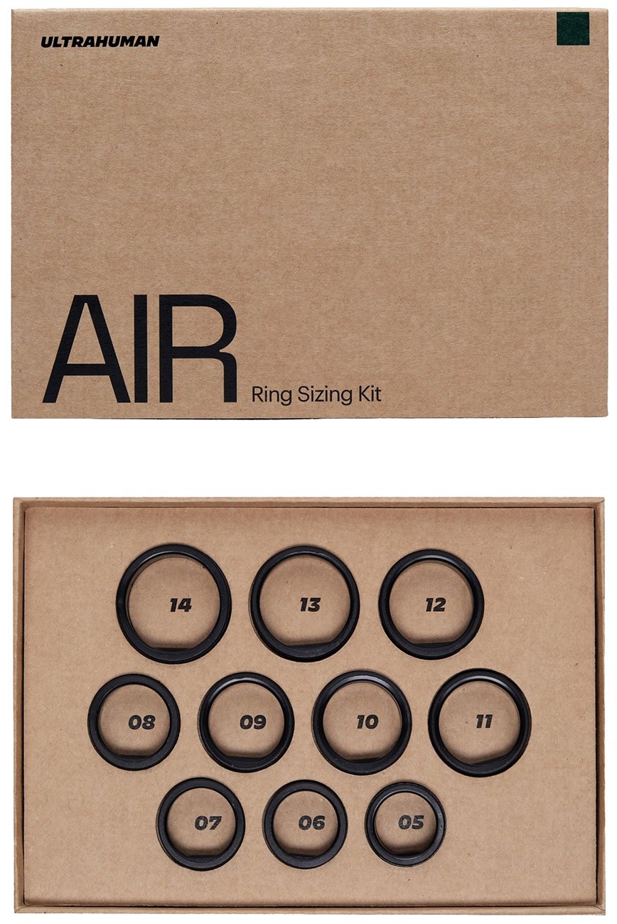 Ultrahuman Sizing Kit for Ultrahuman Ring AIR in Black - UHRASK