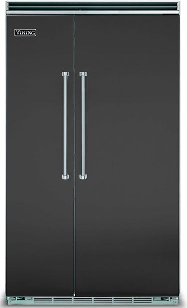 Viking Panel Side by Side Refrigerator 48-In Cast Black - VCDPS548CS
