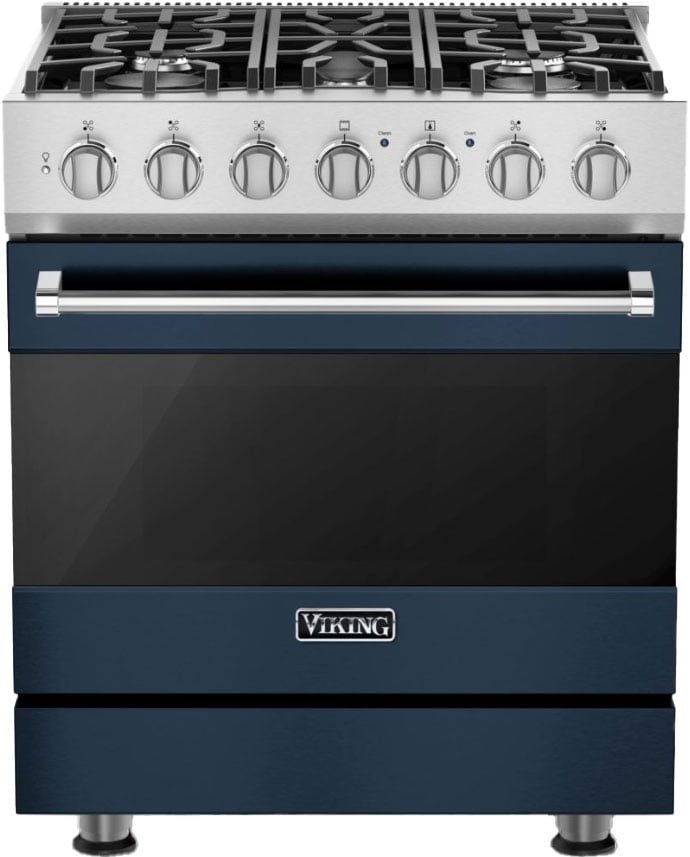 Viking 3 Series Dual Fuel Range 30-Inch in Slate Blue - RVDR33025BSB