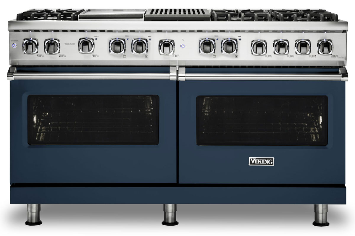 Viking Range 60 In. Dual Fuel in Slate Blue - VDR5606GQSB | Abt