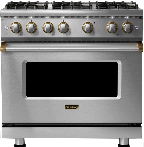 Viking Pro 5 Series Natural Gas Range 36-Inch Wide in Stainless ...