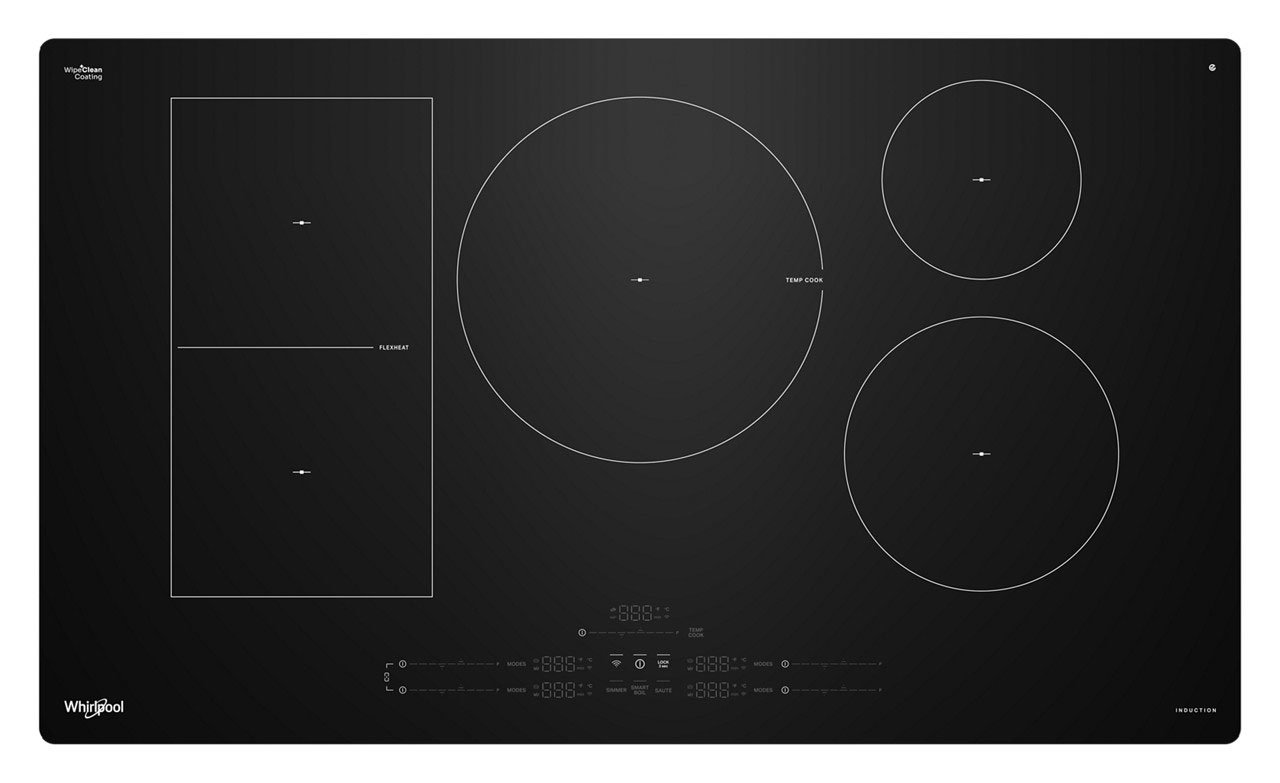 Whirlpool Induction Cooktop 36 In w/Temp Cook Technology - WCIT7536SB