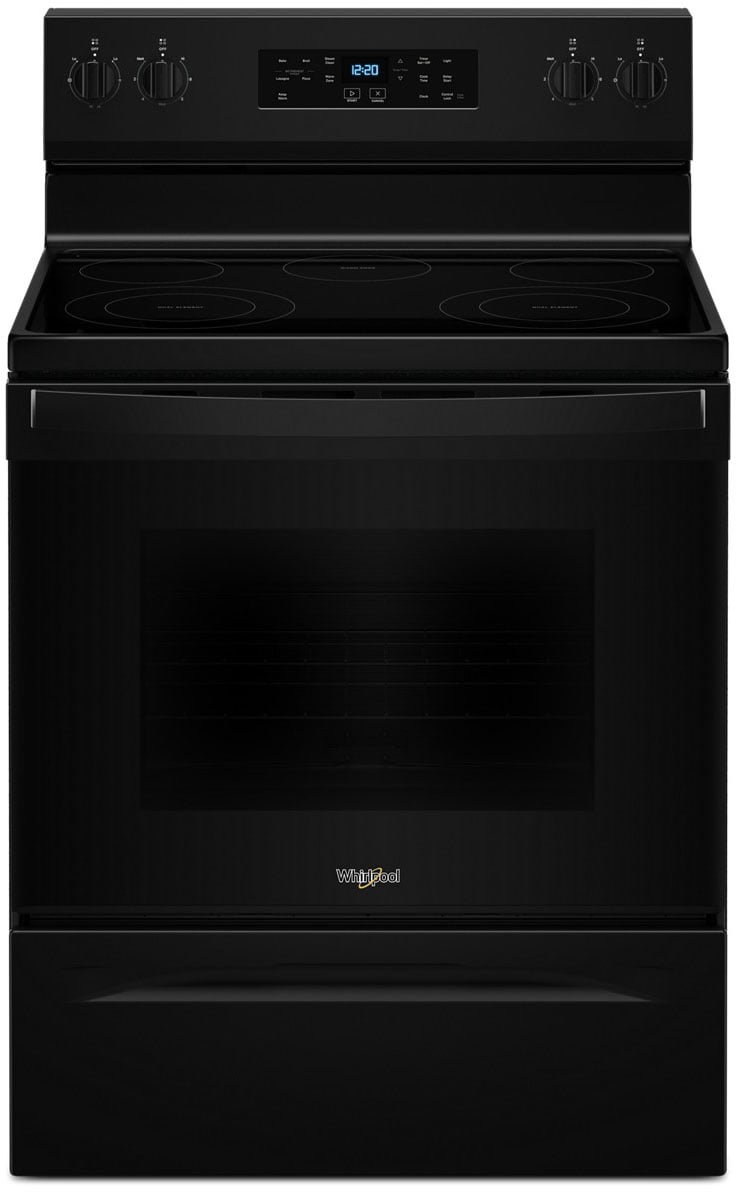 Whirlpool Electric Range with Steam Clean 30 In. in Black - WFES3330RB