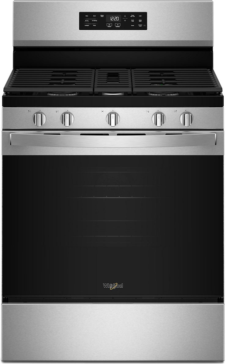 Whirlpool Gas Range with Air Cooking Technology 30-In in Stainless - WFGS4530SS