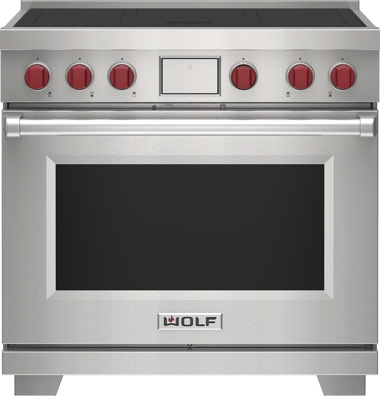 Wolf Professional Induction Range 36-Inch in Stainless Steel - IR36551/S/P