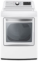 LG 7.3 Cu. Ft. White Electric Dryer DLE7400WE | Abt
