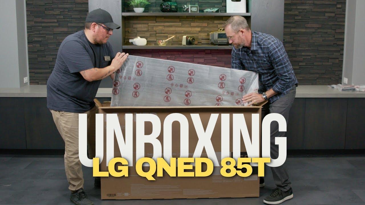 LG QNED85T Series TV Unboxing And Pedestal Installation | Abt Videos