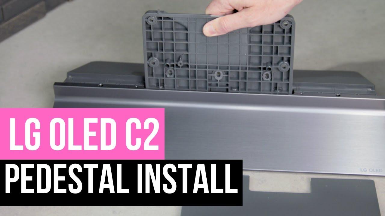 LG OLED C2 Pedestal Assembly and Install | Abt Videos