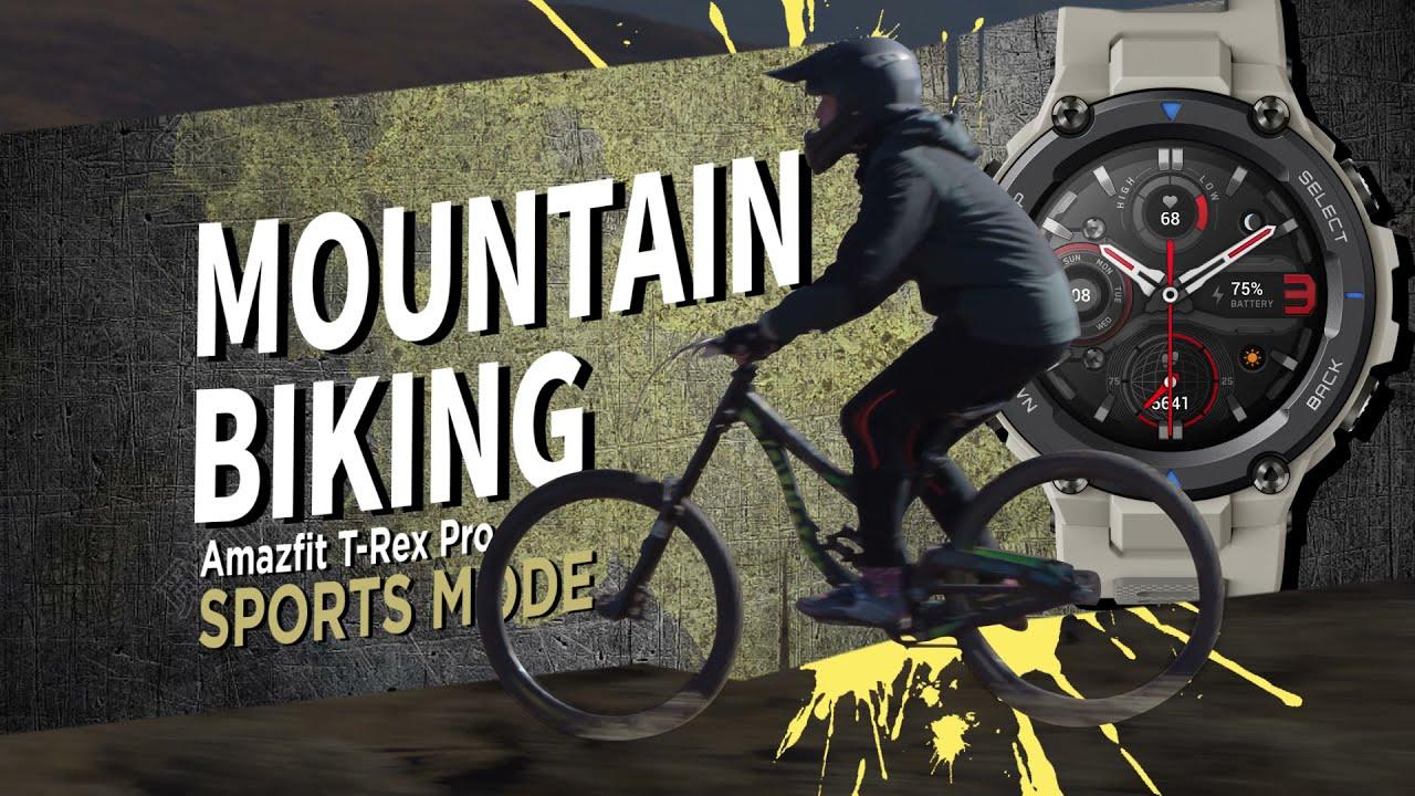Amazfit T-Rex Pro Smartwatch sports mode | Mountain Biking