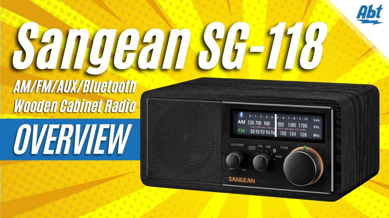 Sangean SG-118 Bluetooth AM/FM Radio | Abt Videos