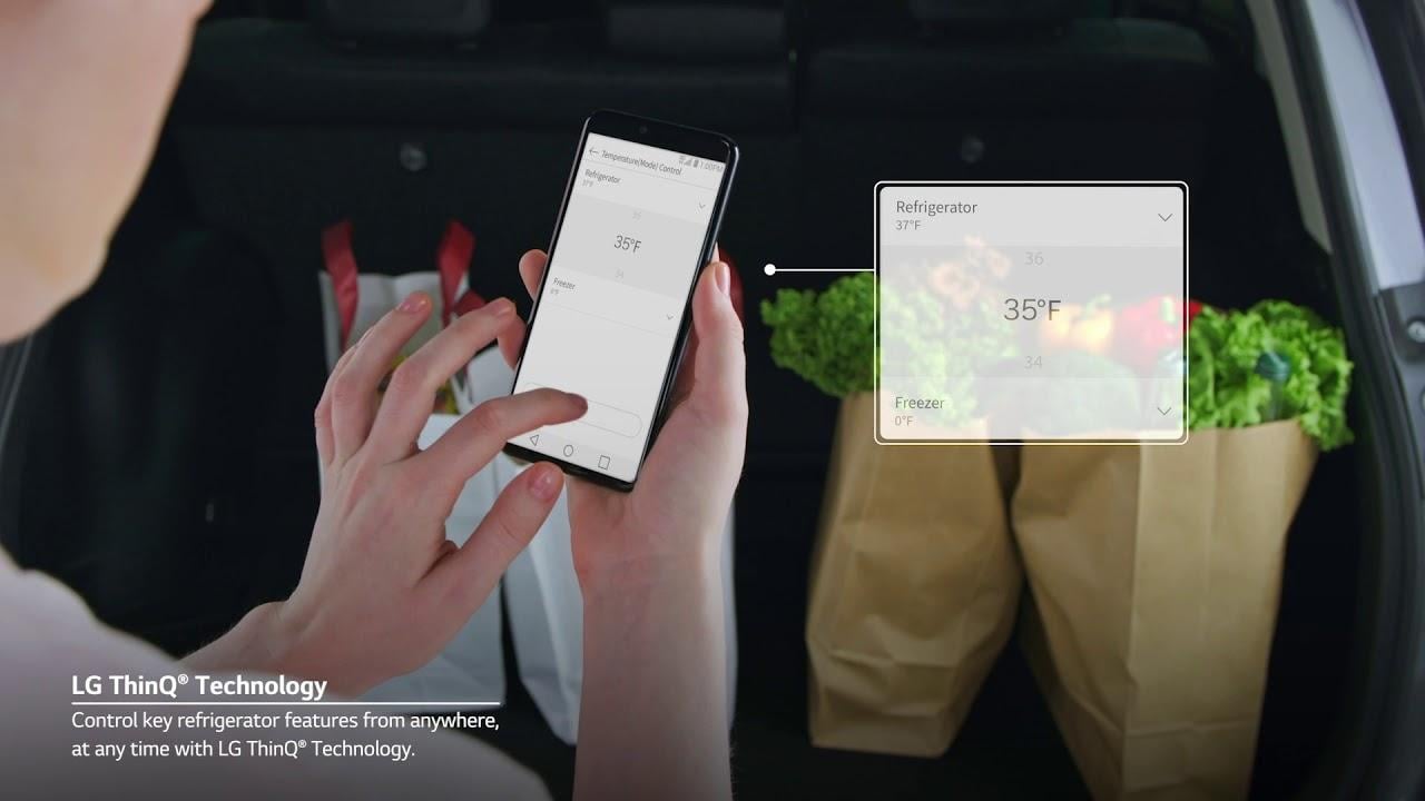 LG InstaView Refrigerator with Craft Ice - LG ThinQ | Abt Videos