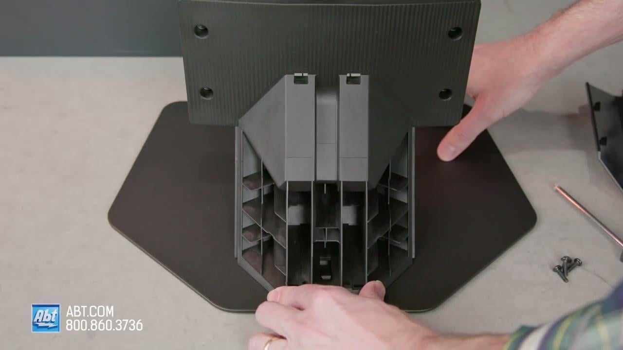 How To Assemble And Install The Samsung Q80C Series Pedestal