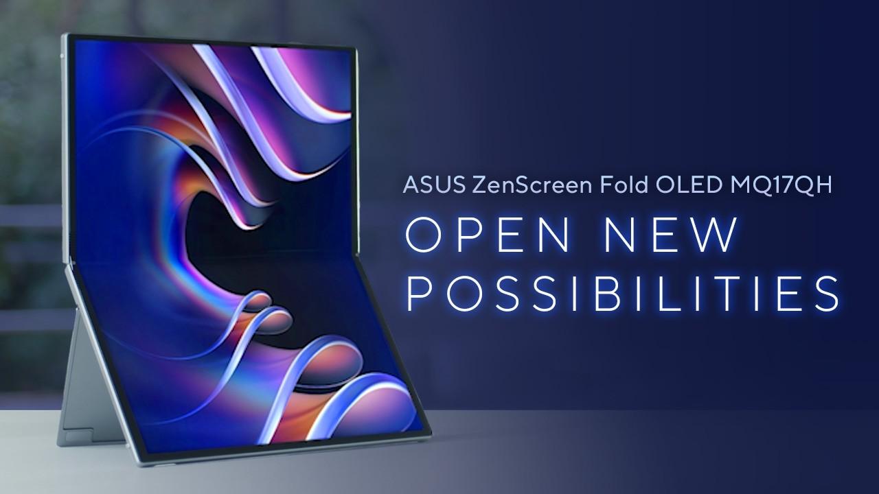 ASUS | ZenScreen Fold OLED MQ17QH Portable Monitor - Overview
