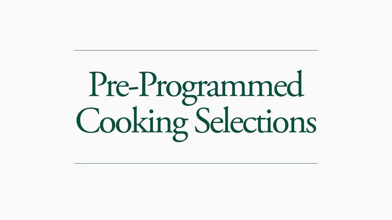 Cafe Pro Steam Oven with Pre-Programmed Cooking Selections